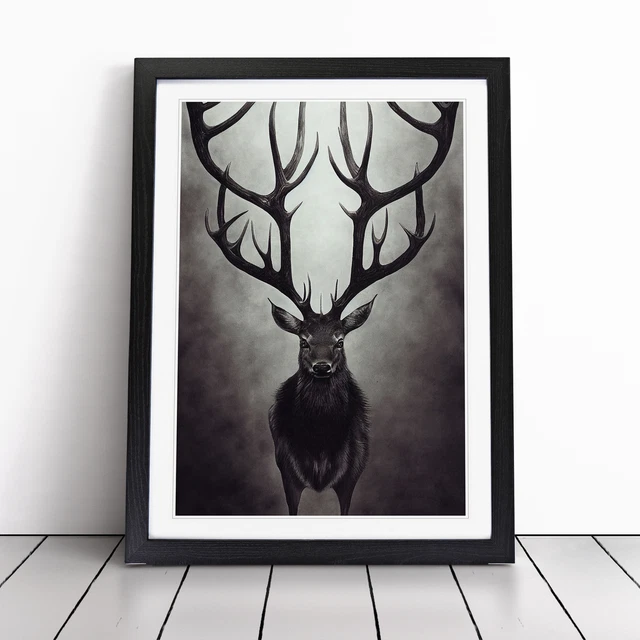 Kna Prints - Poster Portrait Of A Wild Stag No.1 Picture Poster Decor ...
