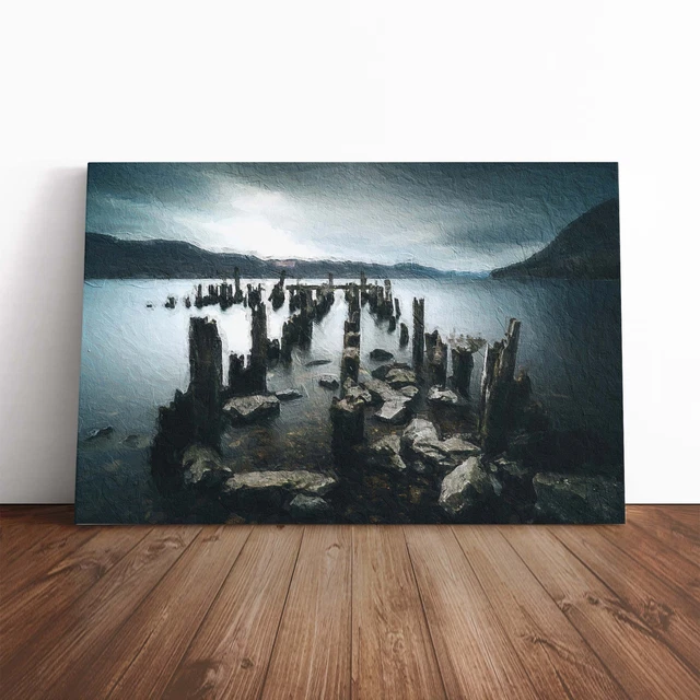 Kna Prints - Poster Remains Of A Jetty In Loch Ness Landscape Nature ...