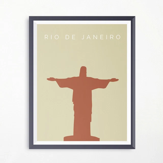 Kna Prints - Poster Rio De Janeiro Christ The Redeemer Travel Poster ...