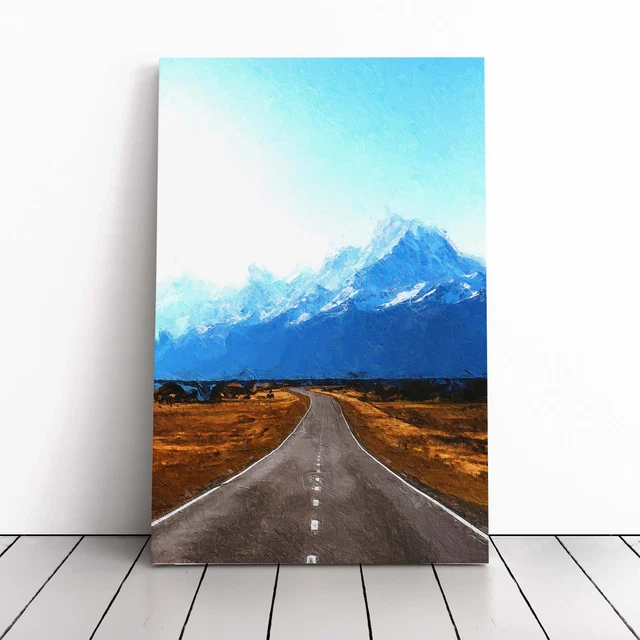 Kna Prints - Poster Road To Mount Cook In New Zealand Landscape Decor ...