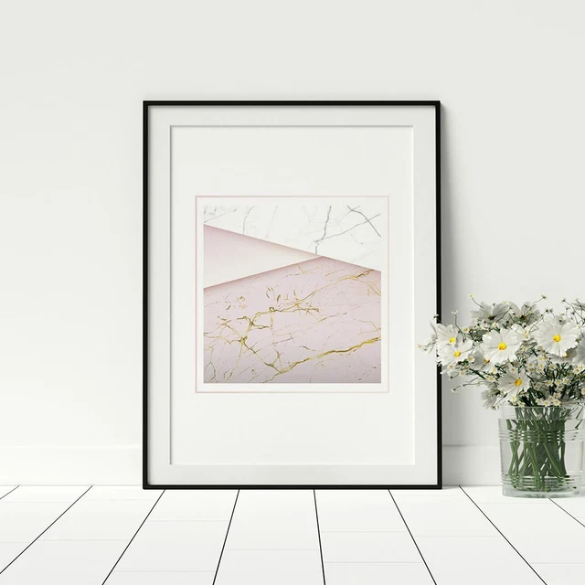 Kna Prints - Poster Rose Gold Conceptual Design Prints Stylish Artwork Feminine Household ...