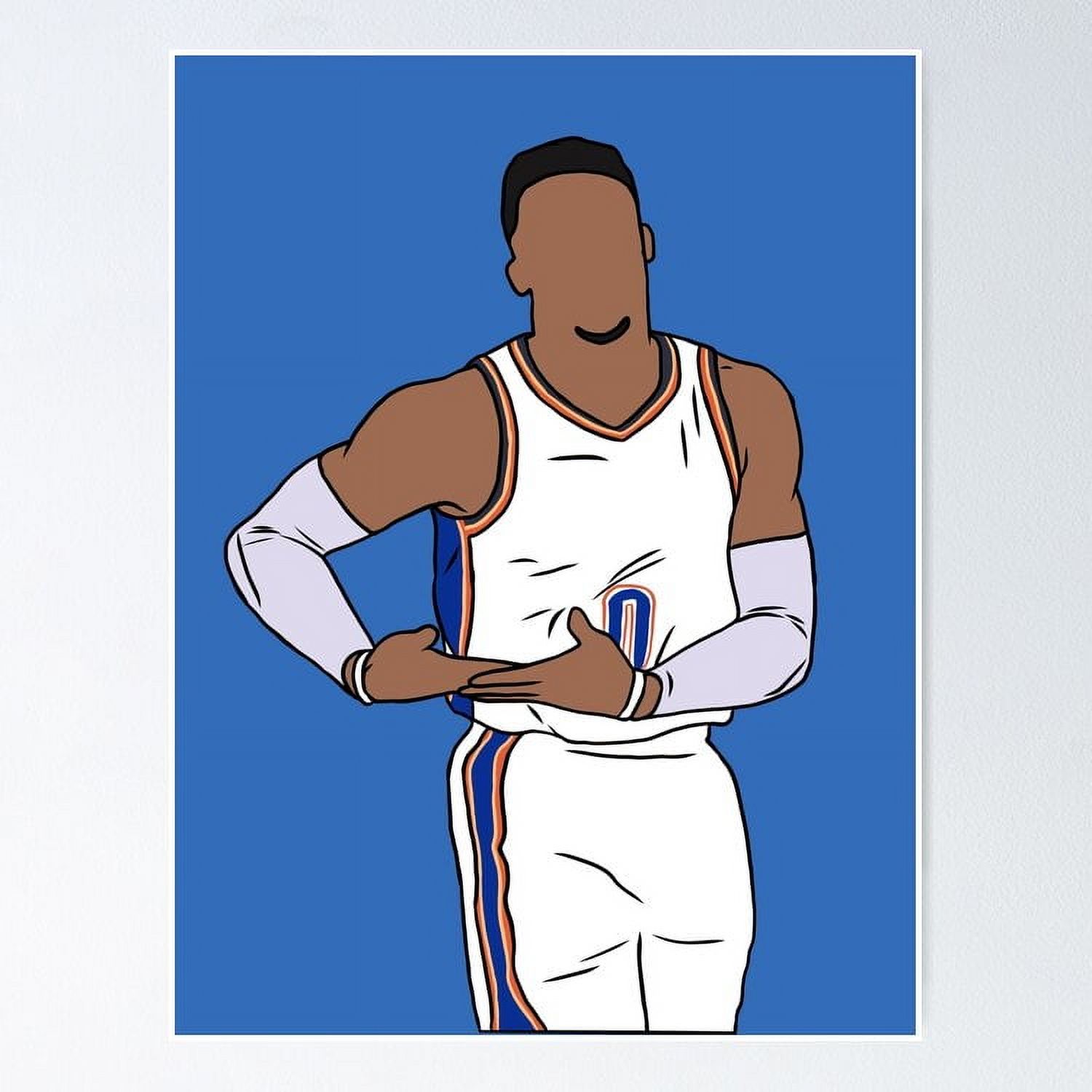 Kna Prints - Poster Russell Westbrook Rocks The Baby, UNFRAMED-24x36 ...