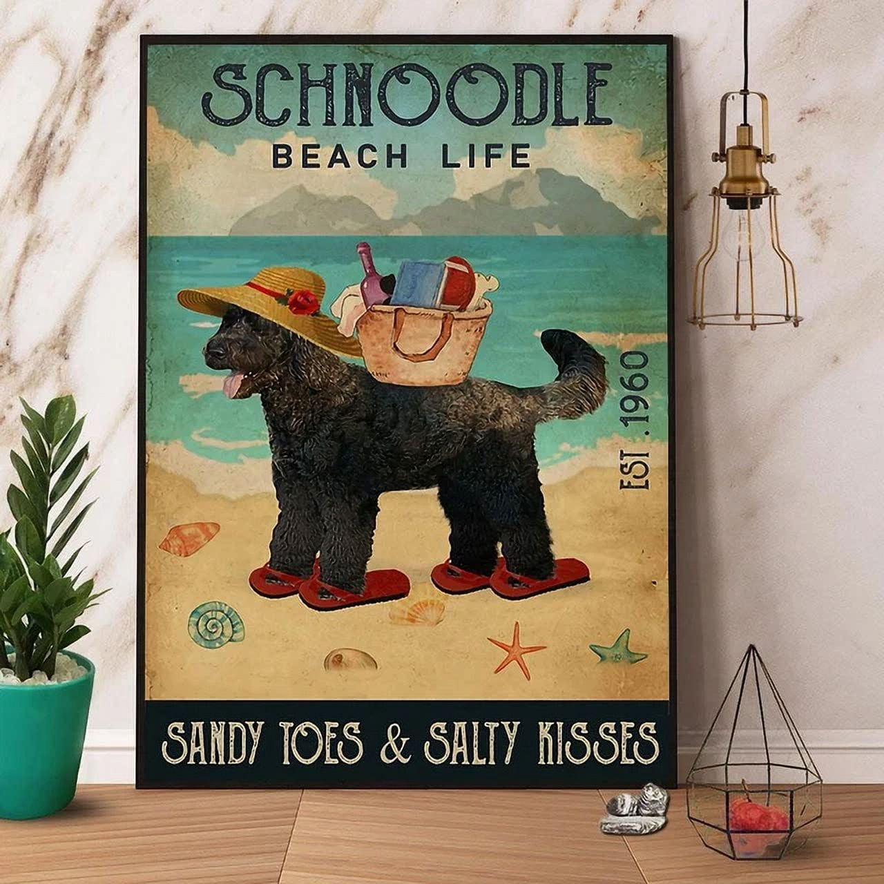 Kna Prints - Poster Schnoodle Beach Life Sandy Toes Paper Posterrame ...