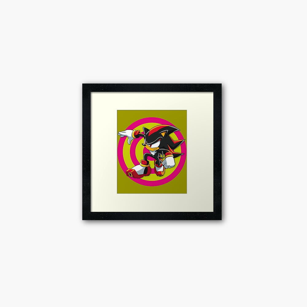 Kna Prints - Poster Shadow The Hedgehog Cã­Rculo Rosa, UNFRAMED-8x12 ...