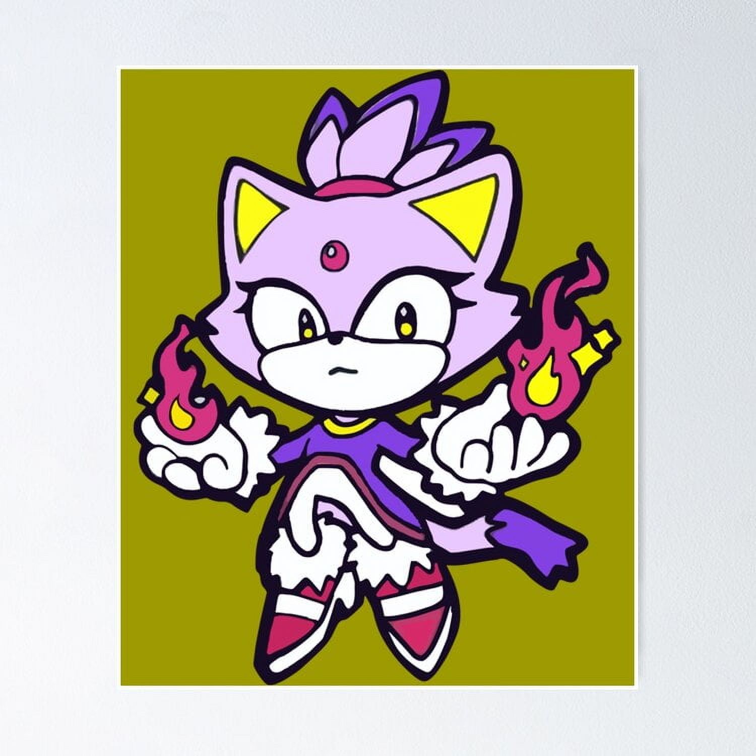 Kna Prints - Poster Shadow The Hedgehog Fire, UNFRAMED-8x12 - Walmart.com