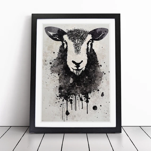 Kna Prints - Poster Sheep Graffiti No.1 Picture Poster Decor, UNFRAMED ...