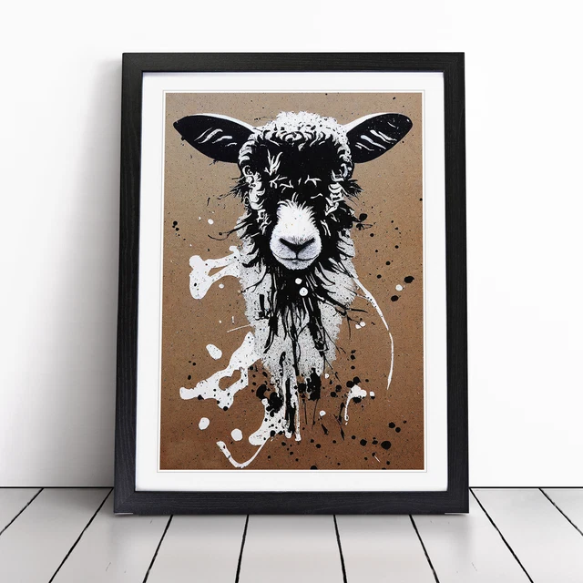 Kna Prints - Poster Sheep Graffiti No.2 Picture Poster Decor, UNFRAMED ...