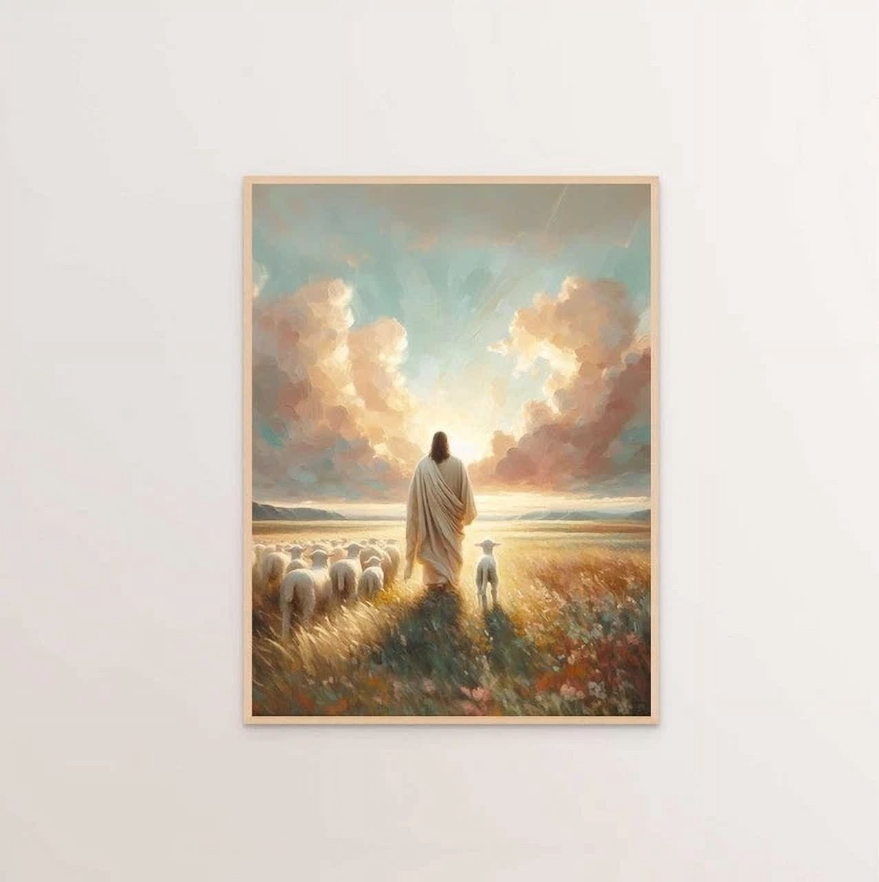 Kna Prints - Poster Shepherd Saves The One, Christian Art, Jesus ...