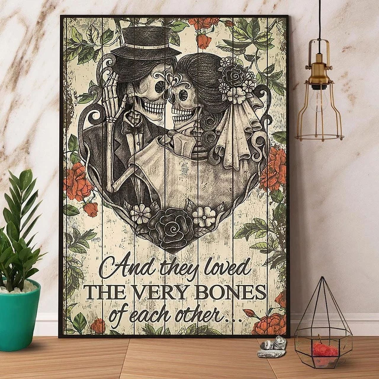 Kna Prints - Poster Skull And They Loved The Very Bones Paper ...