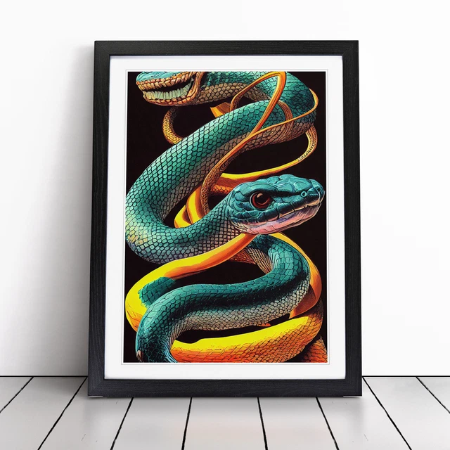 Kna Prints - Poster Snakes Intertwined Picture Poster Decor Living Room ...