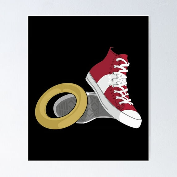 Kna Prints - Poster Sonic Converse, UNFRAMED-12x18 - Walmart.com