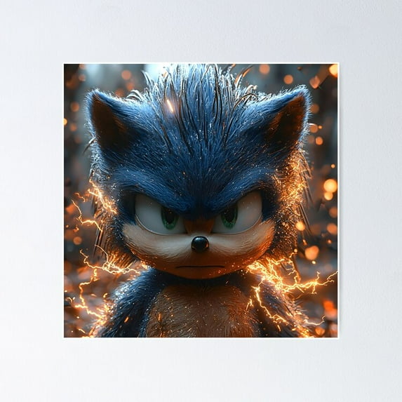 Kna Prints - Poster Sonic Serious, UNFRAMED-12x18 - Walmart.com