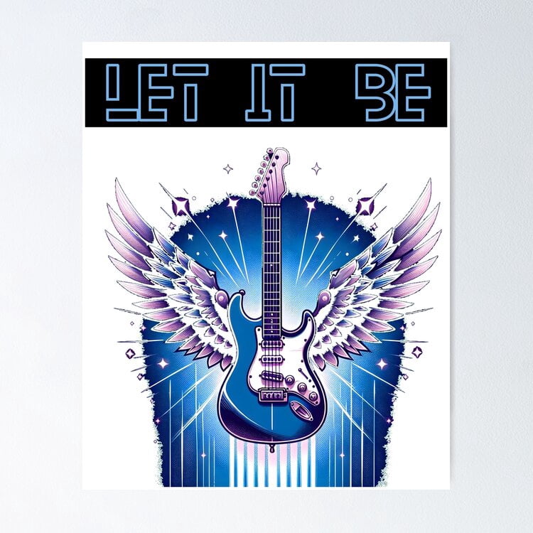 Kna Prints - Poster Sonic Soar: The Flying Rock 'N' Roll Guitar ...