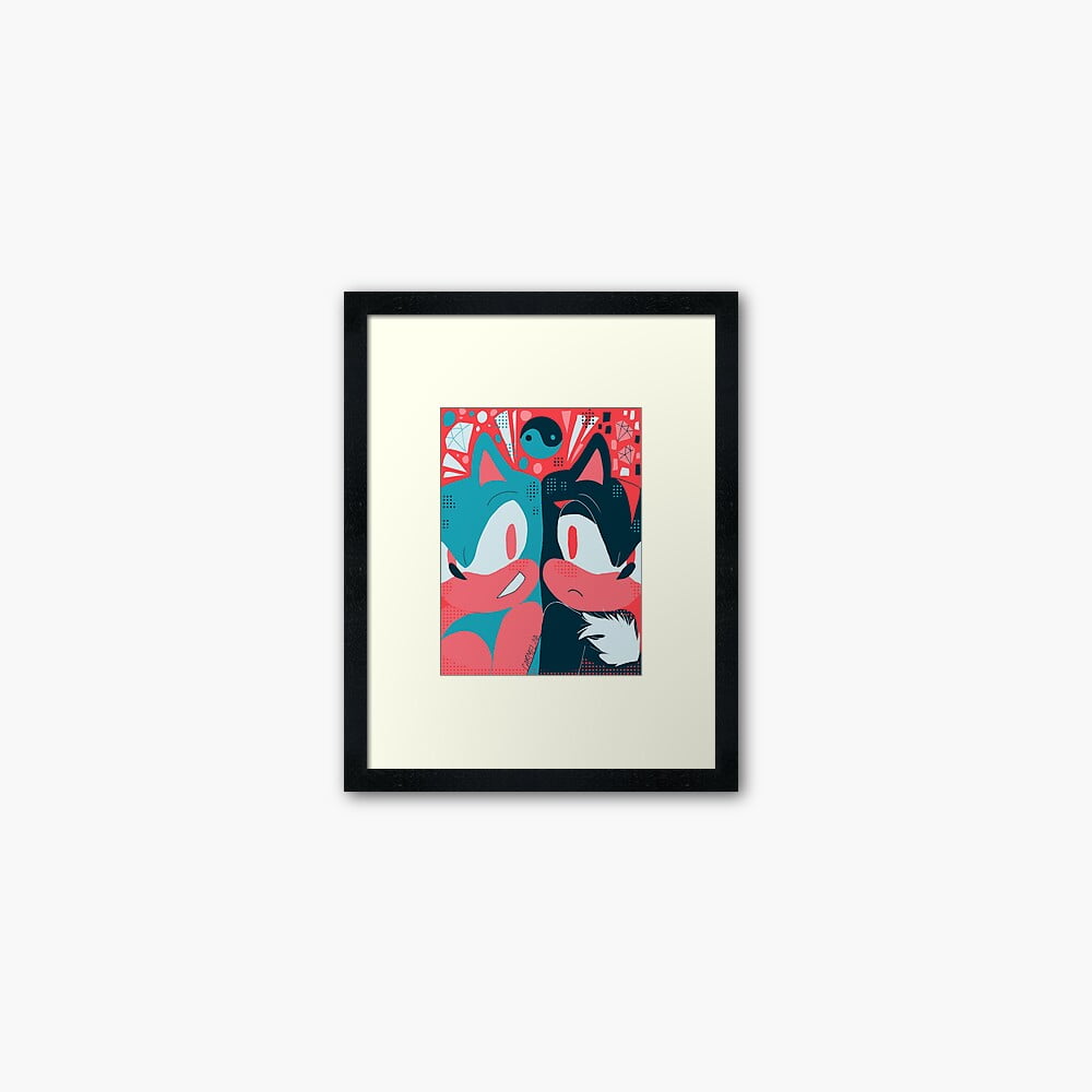 Kna Prints - Poster Sonic Y Sombra, UNFRAMED-24x36 - Walmart.com