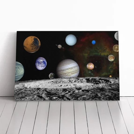 Kna Prints - Poster Space Planets 7 Picture Decor Living Room Bedroom ...