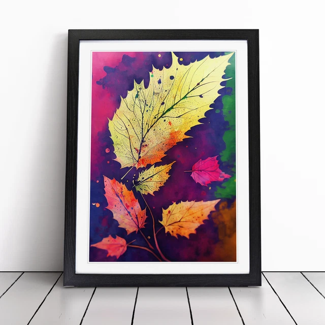Kna Prints - Poster Splashed Leaves No.1 Picture Poster Decor, UNFRAMED-16x24 - Walmart.com