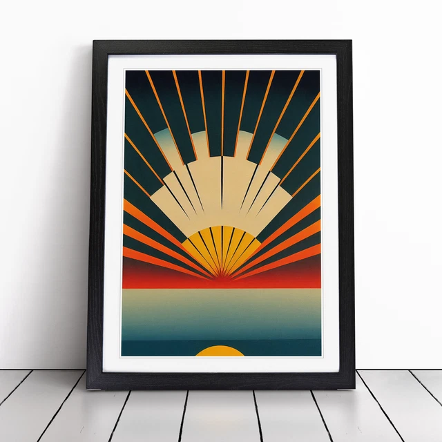 Kna Prints - Poster Splendid Art Deco Sunset No.3 Picture Poster Decor ...