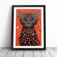 Kna Prints - Poster Spotty Cat Abstract Picture Poster Decor, UNFRAMED ...