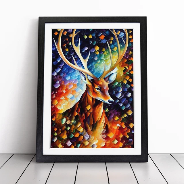 Kna Prints - Poster Stag Portrait No.3 Picture Poster Decor Living Room ...