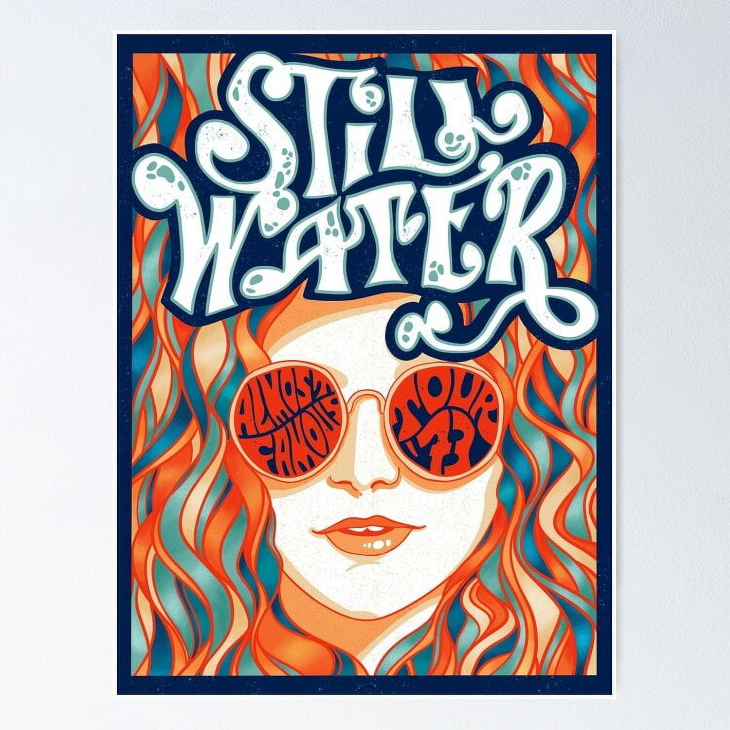 Kna Prints - 1 Pc Poster Stillwater Almost Famous Tour '73 / Blue No , Wall Art,, UNFRAMED-8x12 ...