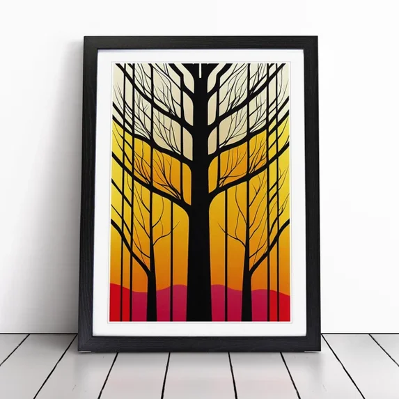 Kna Prints - Poster Striking Abstract Tree No.4 Picture Poster Decor ...