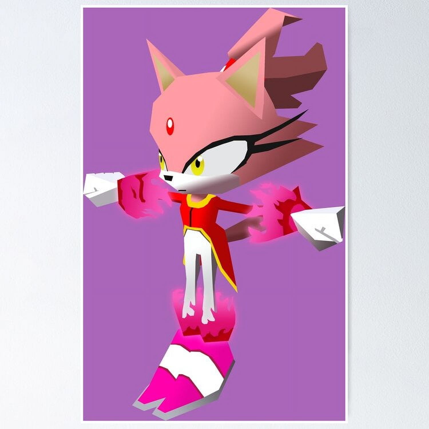 Kna Prints - Poster T-Pose Burning Blaze, UNFRAMED-16x24 - Walmart.com
