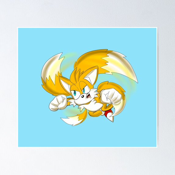 Kna Prints - Poster Tails The Fox High Flyer, UNFRAMED-12x18 - Walmart.com