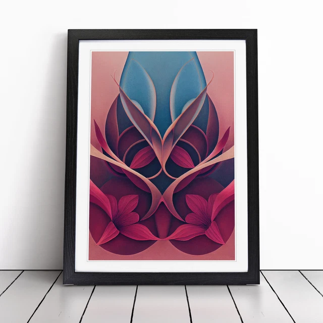 Kna Prints - Poster The Reflective Flowers Abstract Picture Poster ...