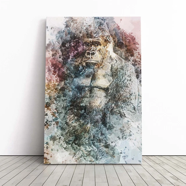 Kna Prints - Poster The Silverback Gorilla In Abstract Animal Picture ...