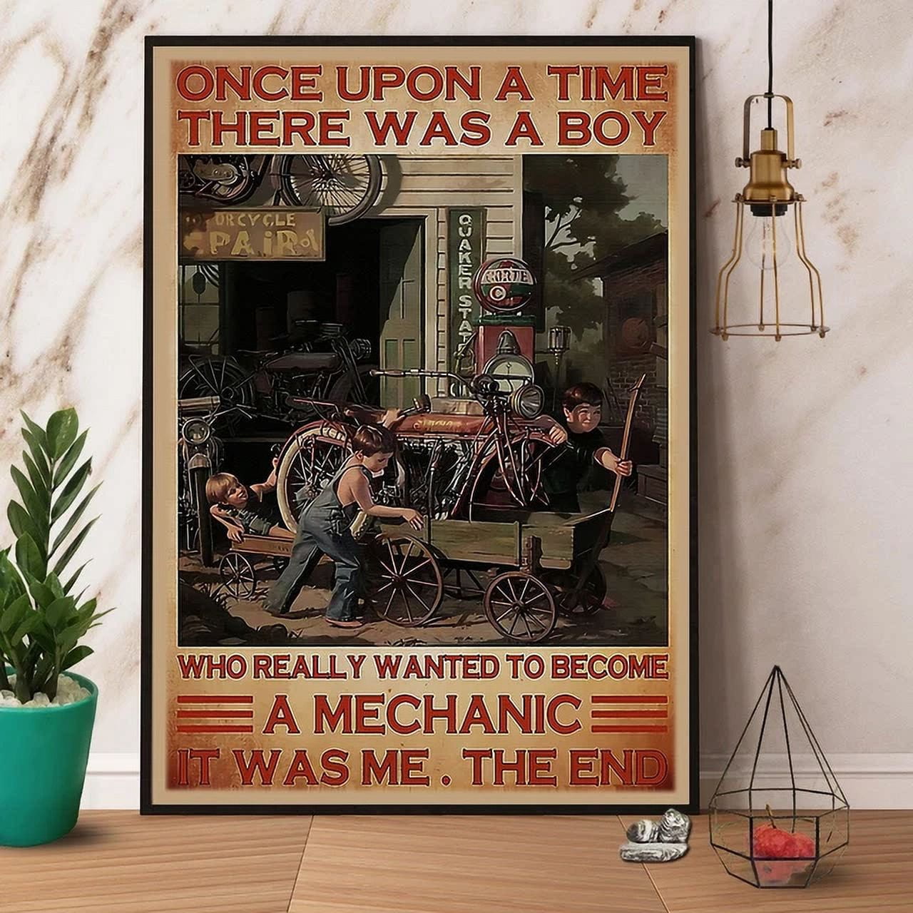Kna Prints - Poster There Was A Boy Wanted To Become A Mechanic Paper ...
