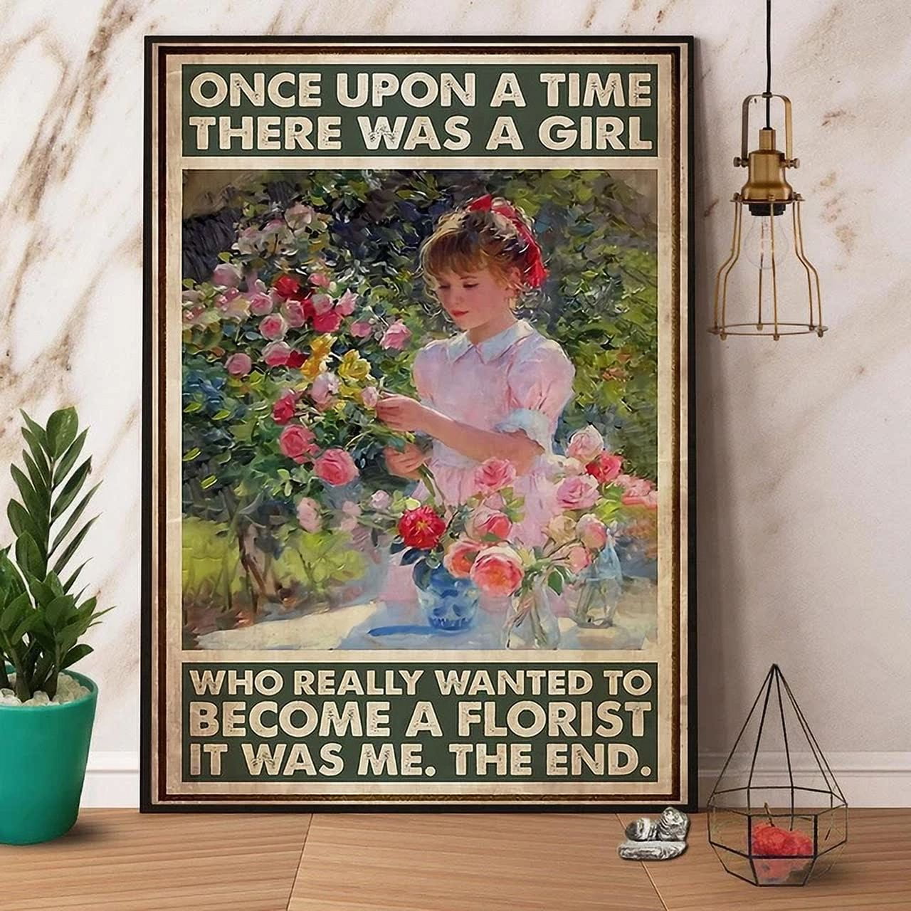 Kna Prints - Poster There Was A Girl Wanted To Become A Florist Paper ...