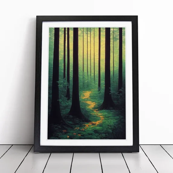 Kna Prints - Poster Through The Forest Picture Poster Decor Living Room ...