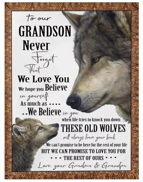 Kna Prints - Poster To Our Grandson Poster Never Forget That We Love ...