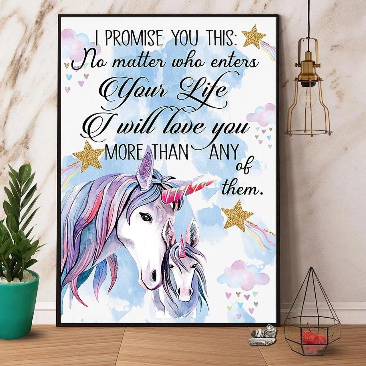 Kna Prints - Poster Unicorn I Will Love You More Than Any Of Them Paper ...