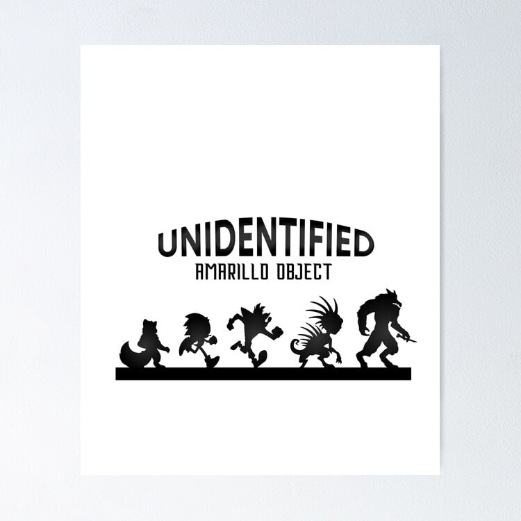 Kna Prints - Poster Unidentified Amarillo Object Evolution Racoon Sonic ...