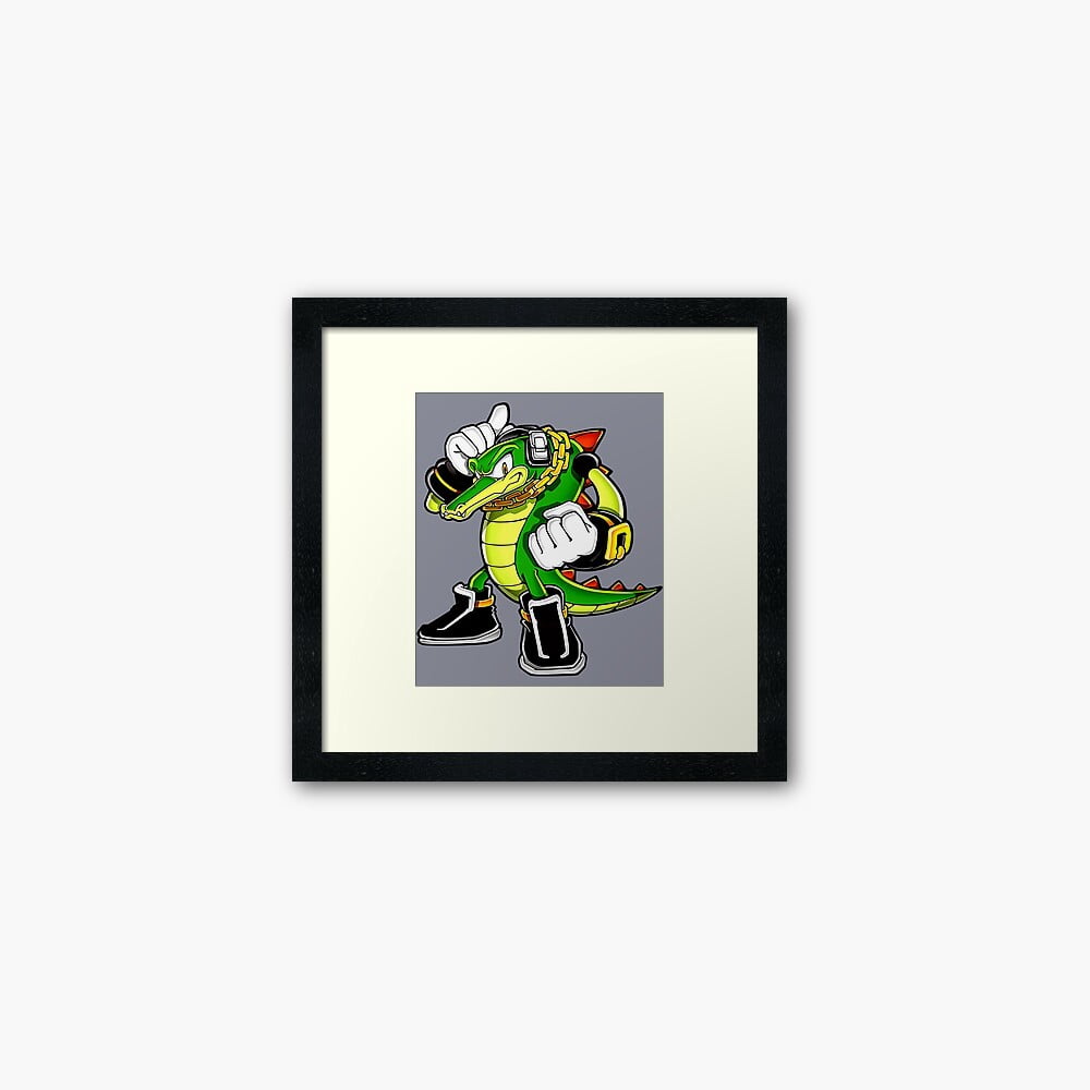 Kna Prints - Poster Vector El Cocodrilo Sonic, UNFRAMED-12x18 - Walmart.com