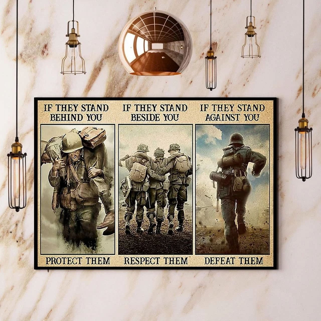 Kna Prints - Poster Veteran If They Stand Against You Defeat Them ...