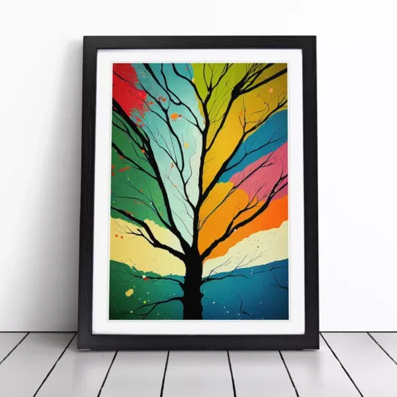 Kna Prints - Poster Vibrant Abstract Trees No.3 Picture Poster Decor ...