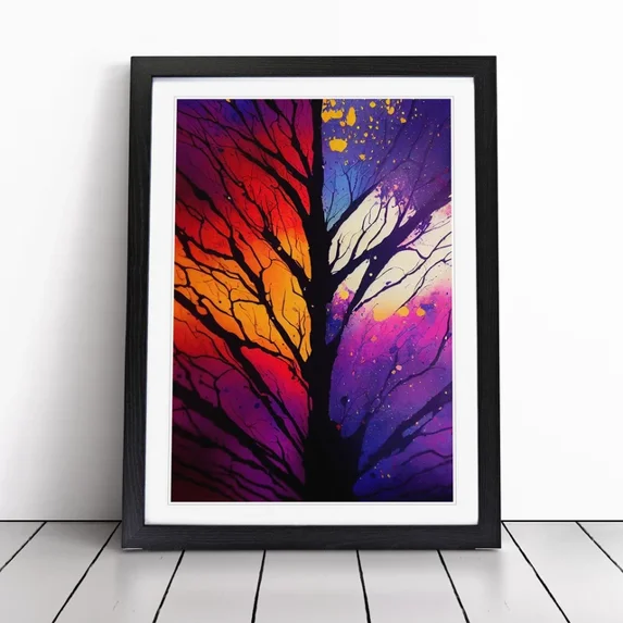 Kna Prints - Poster Vibrant Abstract Trees No.6 Picture Poster Decor ...