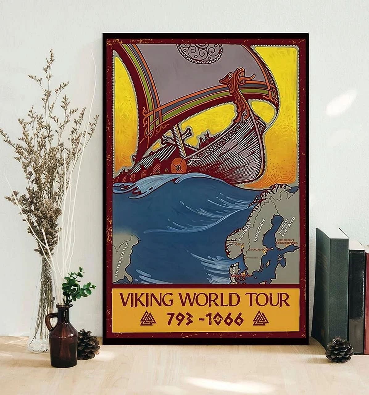 Kna Prints - Poster Viking World Tour 793 -1066 Satin Portrait Poster ...