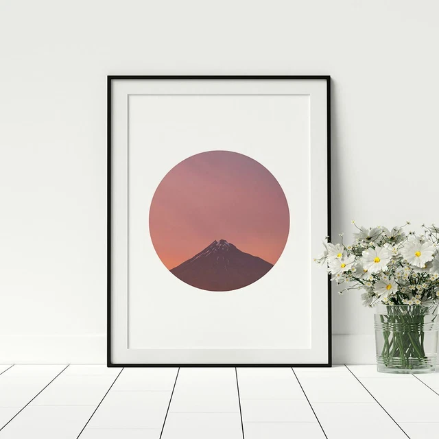 Kna Prints - Poster Volcano Circle Photo Fashionable Wall Art For ...