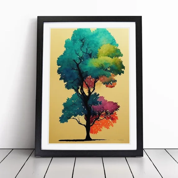 Kna Prints - Poster Water Paint Tree No.1 Picture Poster Decor ...