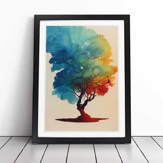 Kna Prints - Poster Water Paint Tree No.2 Picture Poster Decor ...