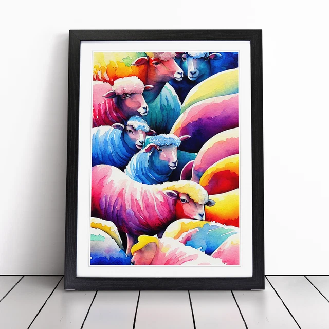 Kna Prints - Poster Watercolour Sheep No.3 Picture Poster Decor ...