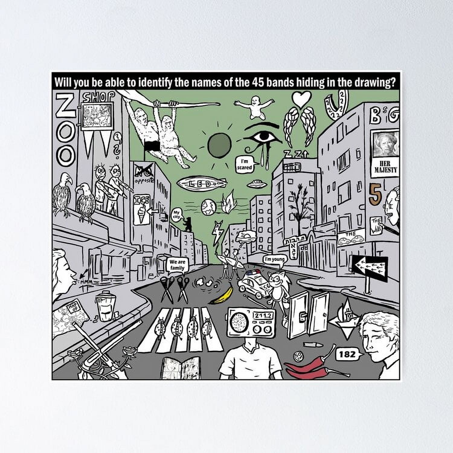 Kna Prints - Poster Will You Be Able To Identify The Names Of The 45 ...