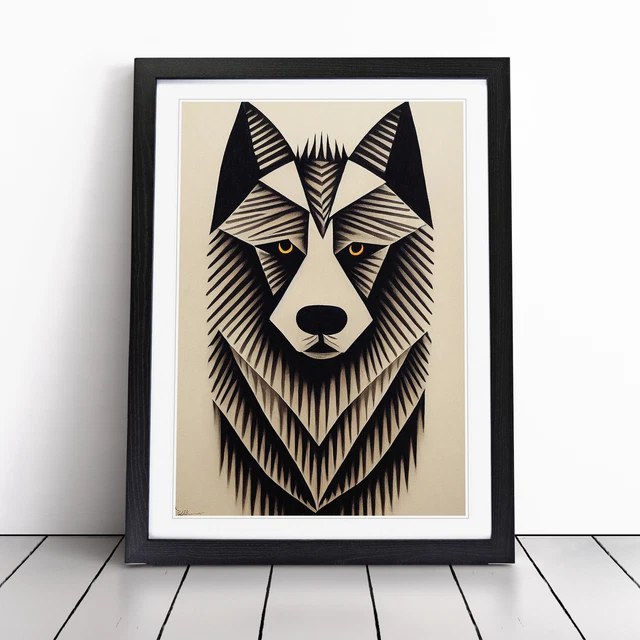Kna Prints - Poster Wolf Art Abstract No.1 Picture Poster Decor ...