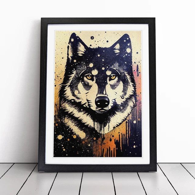 Kna Prints - Poster Wolf Graffiti No.4 Picture Poster Decor Living Room ...