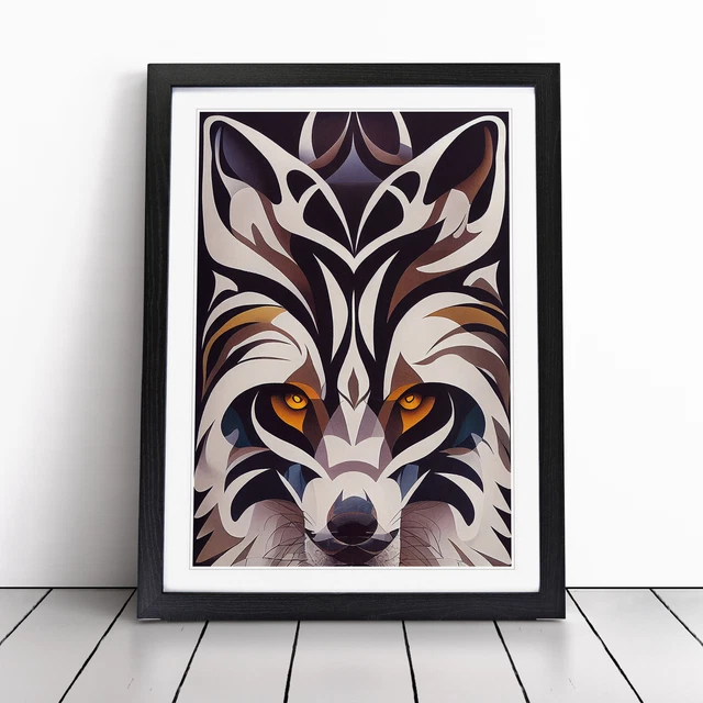 Kna Prints - Poster Wolf In Abstract No.4 Picture Poster Decor ...