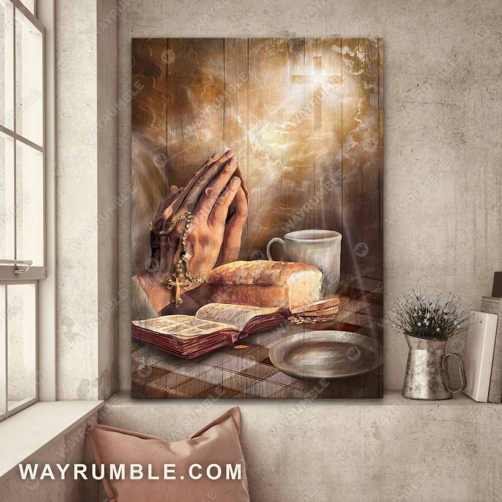 Kna Prints - Praying With Jesus On Dinner Table - Jesus Portrait Prints ...