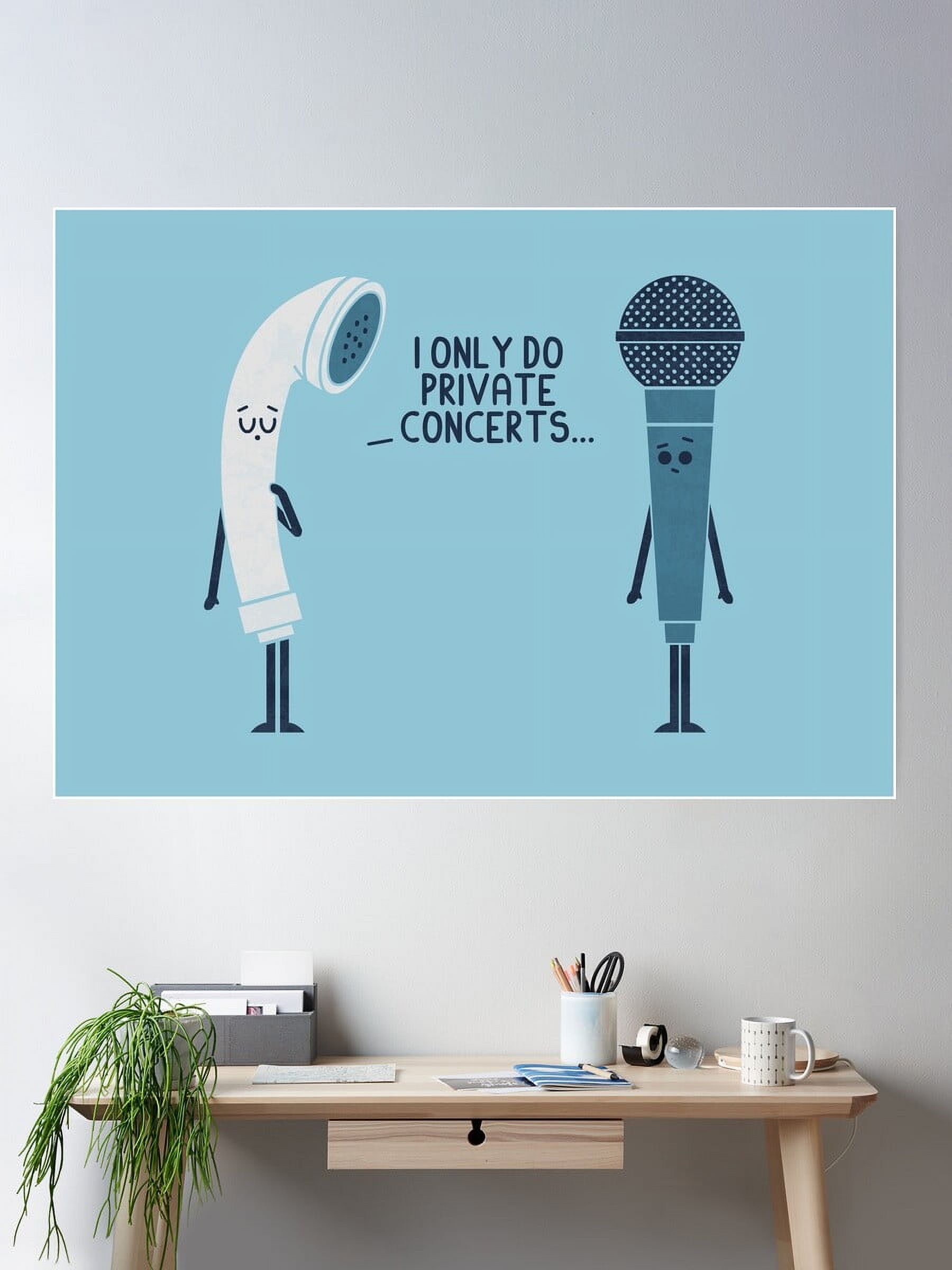 Kna Prints - Private Concerts Poster Wall Art, Modern Wall Decor For ...